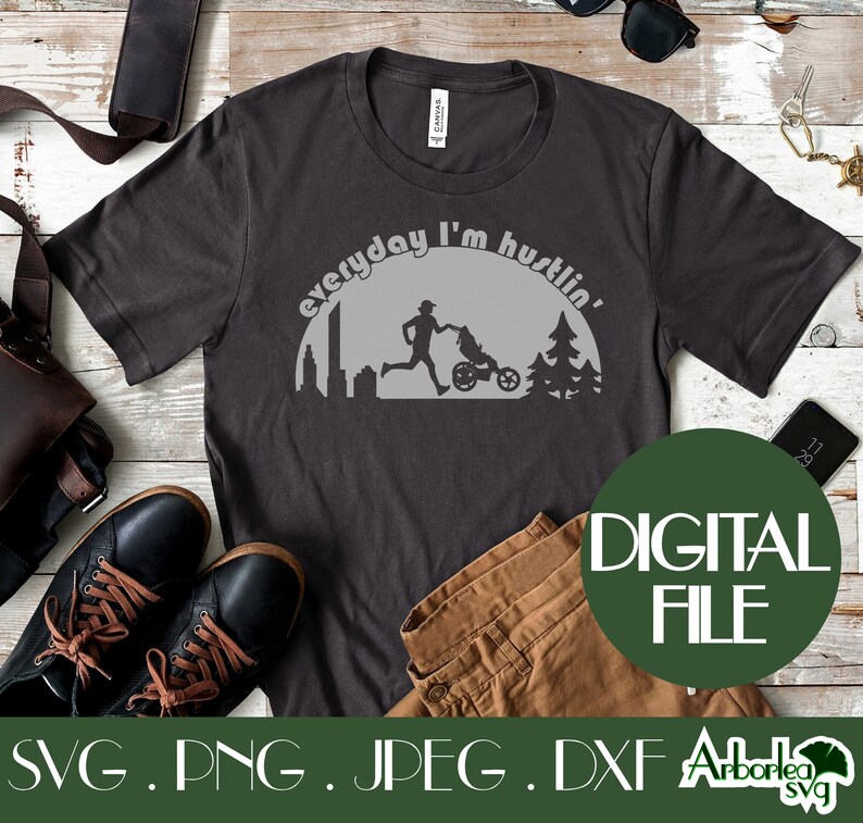 Dad Running Hustle Svg Future Running Buddy Jpg Funny New Dad Runner ...