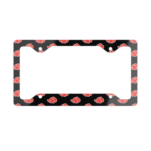 Red Anime License Plate - Etsy