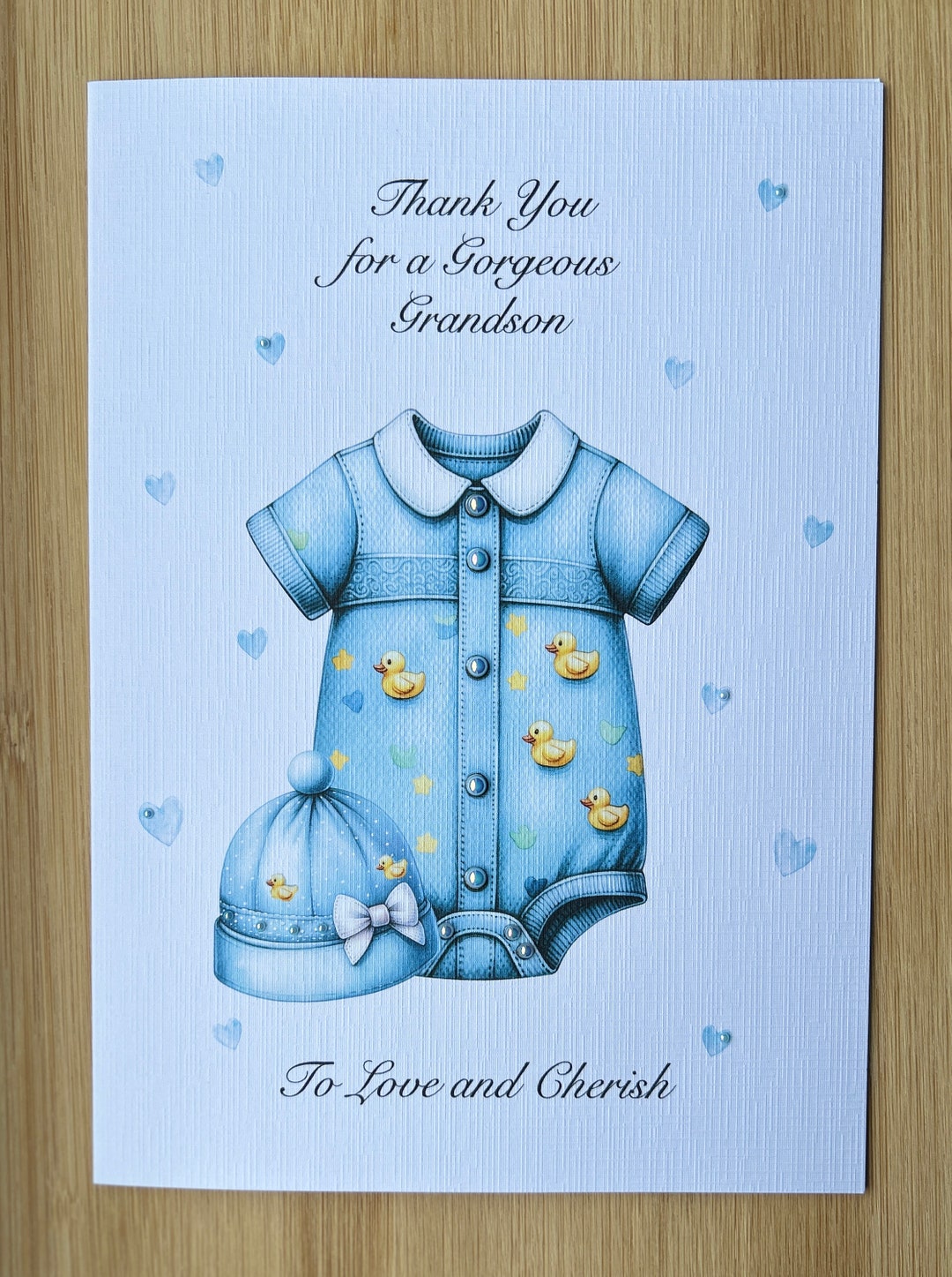Personalised Thank You for Our Grandson Card, Special Congratulations ...