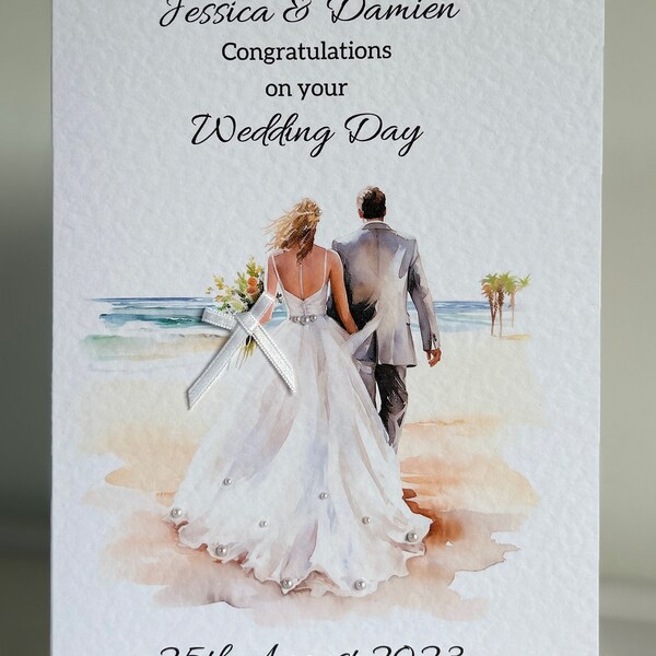 Beach Wedding Invitation - Etsy UK