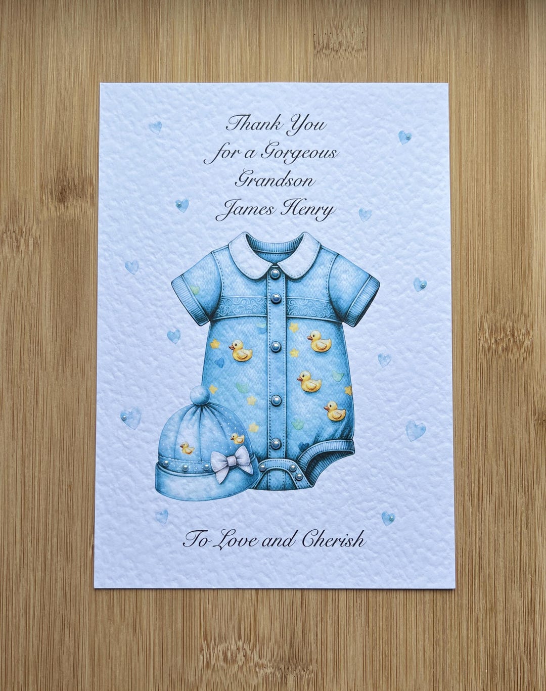 Personalised Thank You for Our Grandson Card, Special Congratulations ...