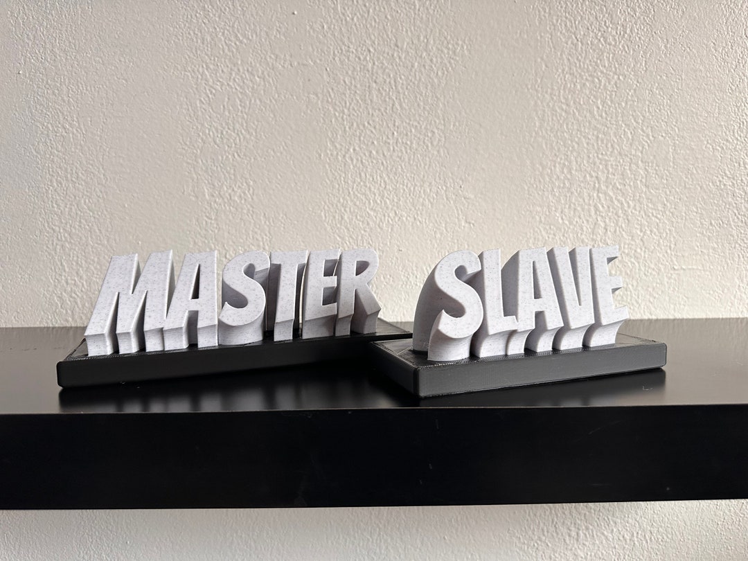 Master and Slave 3D Printed BDSM Sign Name Plates - Etsy