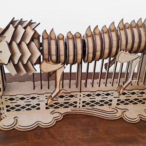 Laser-cut Dragon Automaton Plans - AI, PDF, DXF With Assembly Manual in ...