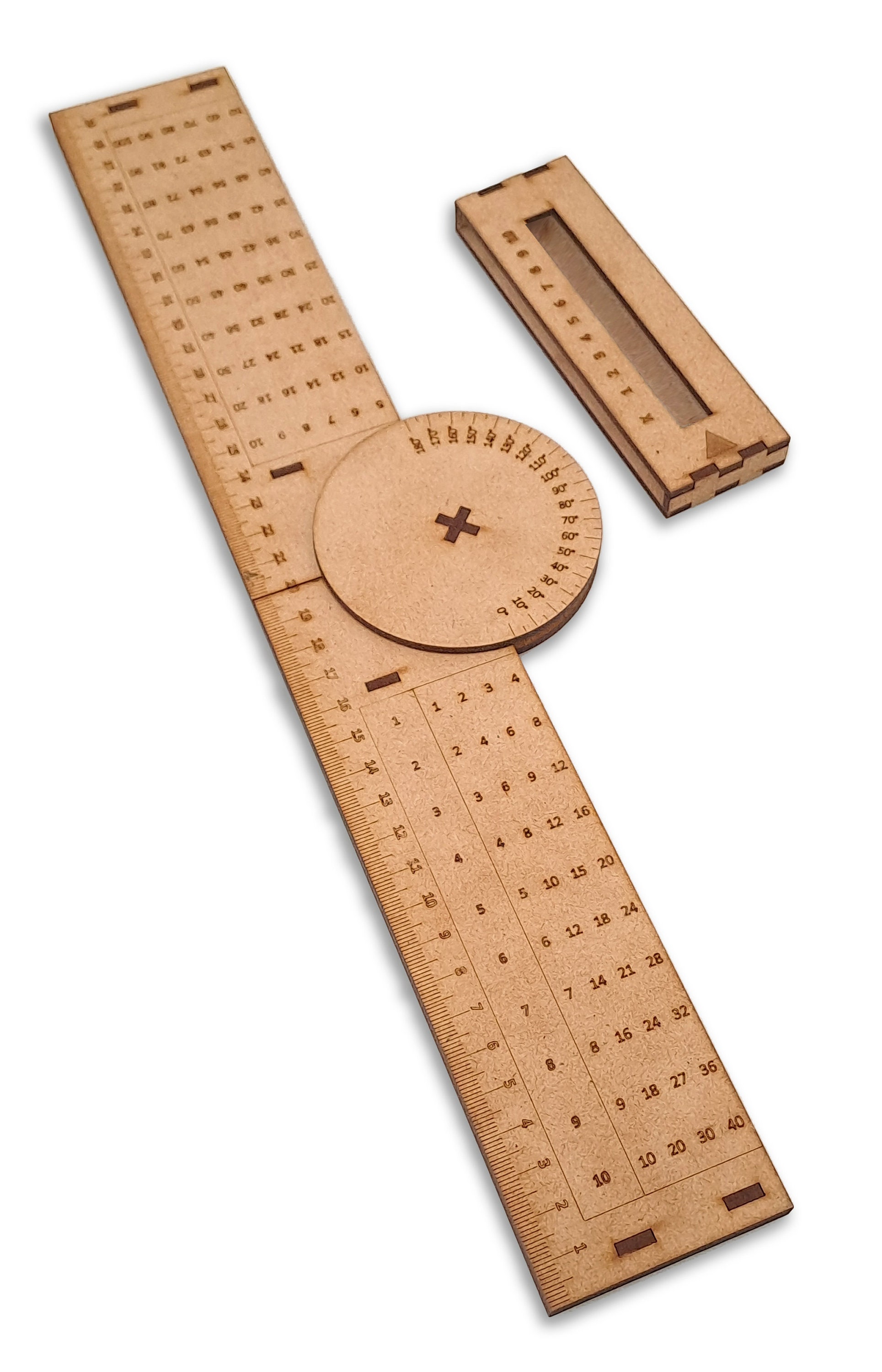 Extendable Ruler With Protractor and Multiplication Tables - Digital ...