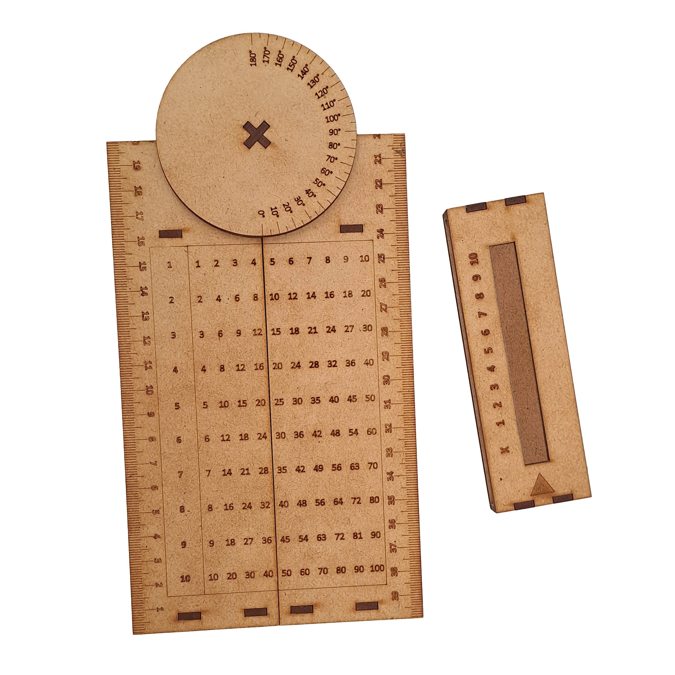 Extendable Ruler With Protractor and Multiplication Tables Digital ...