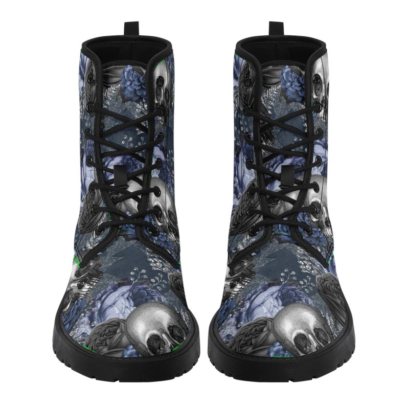 Men Gothic Boots, Skull Boots, Festival Boots, Skulls and Roses, Gift ...