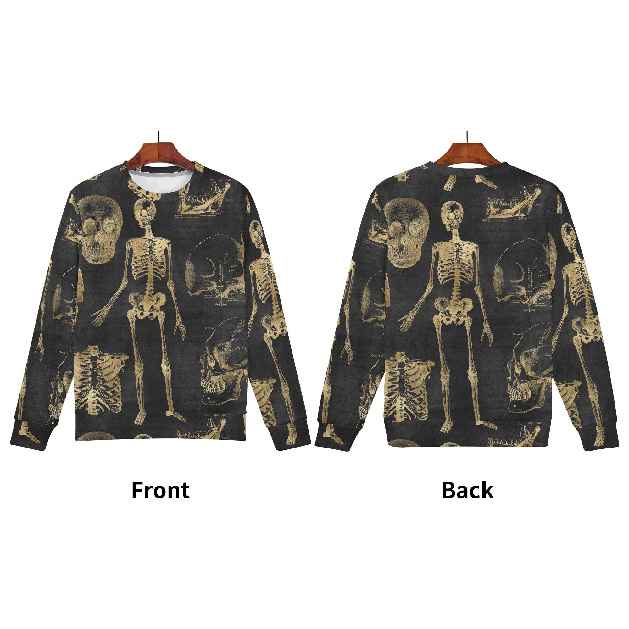 Women Sweater Unique Vampire Skeleton Design Casual Wear - Etsy