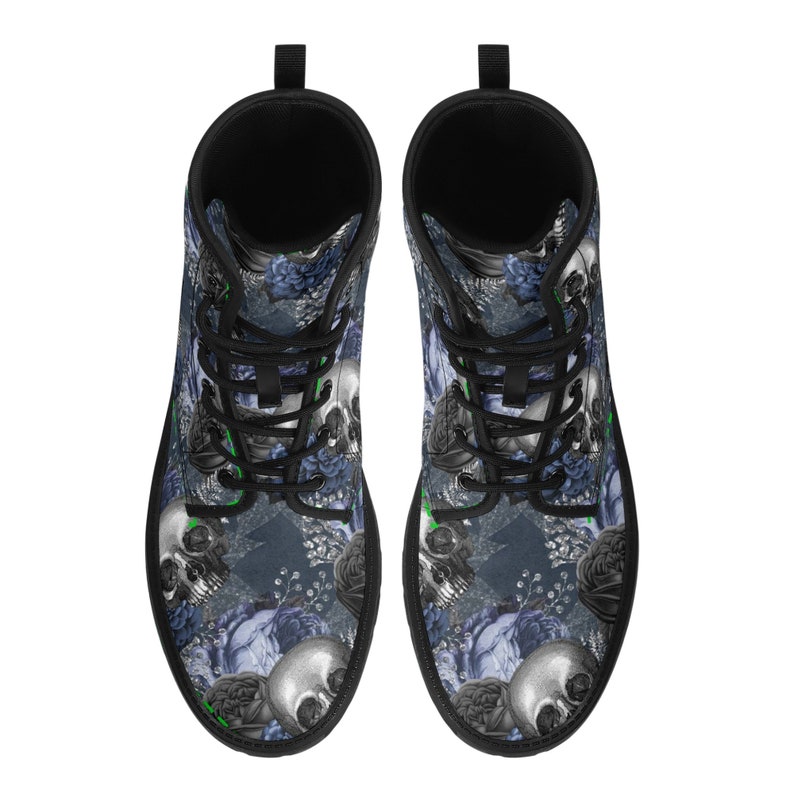 Men Gothic Boots, Skull Boots, Festival Boots, Skulls and Roses, Gift ...