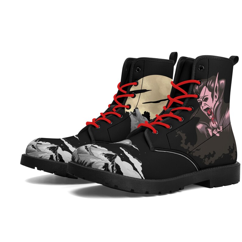 Vampire Boots Stylish Men's Dracula Inspired Leather Footwear Unique ...