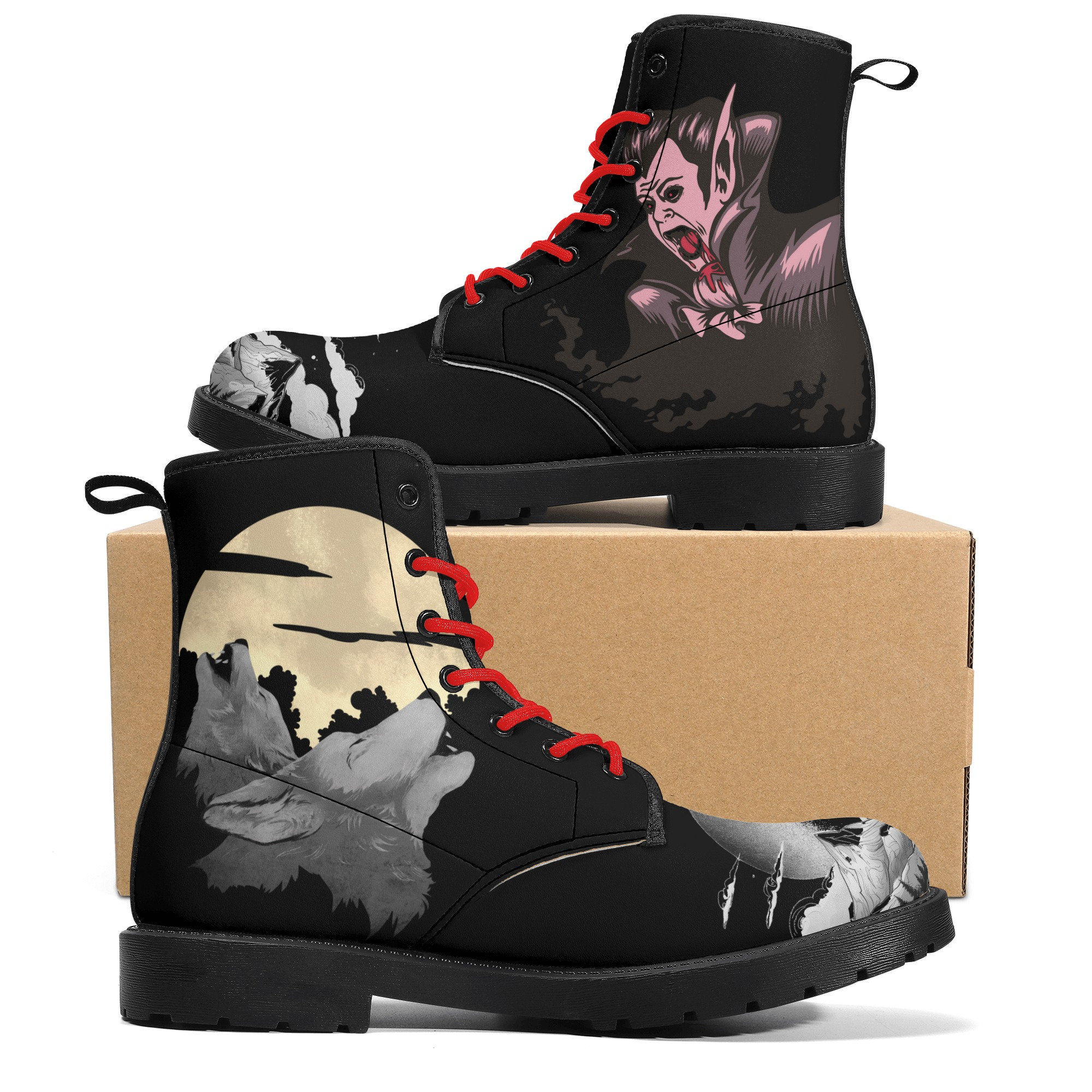 Vampire Boots Stylish Men's Dracula Inspired Leather Footwear Unique ...