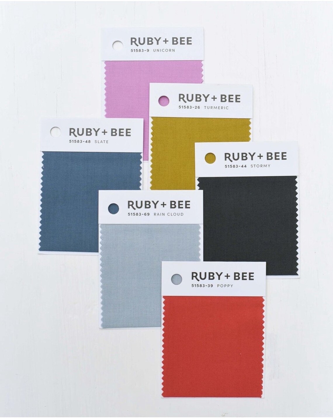 Cotton - Ruby + Bee Solids - Poppy - Etsy