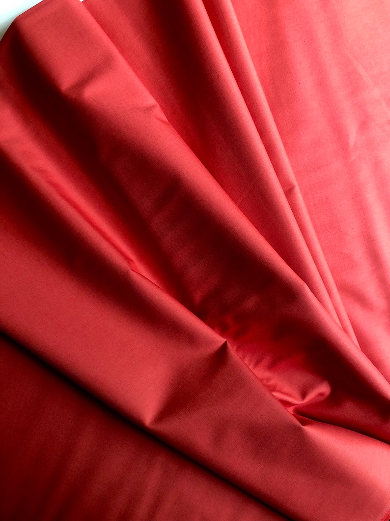 Cotton - Ruby + Bee Solids - Poppy - Etsy
