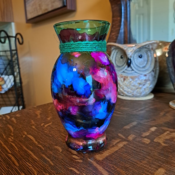 Alcohol Ink Vase - Etsy