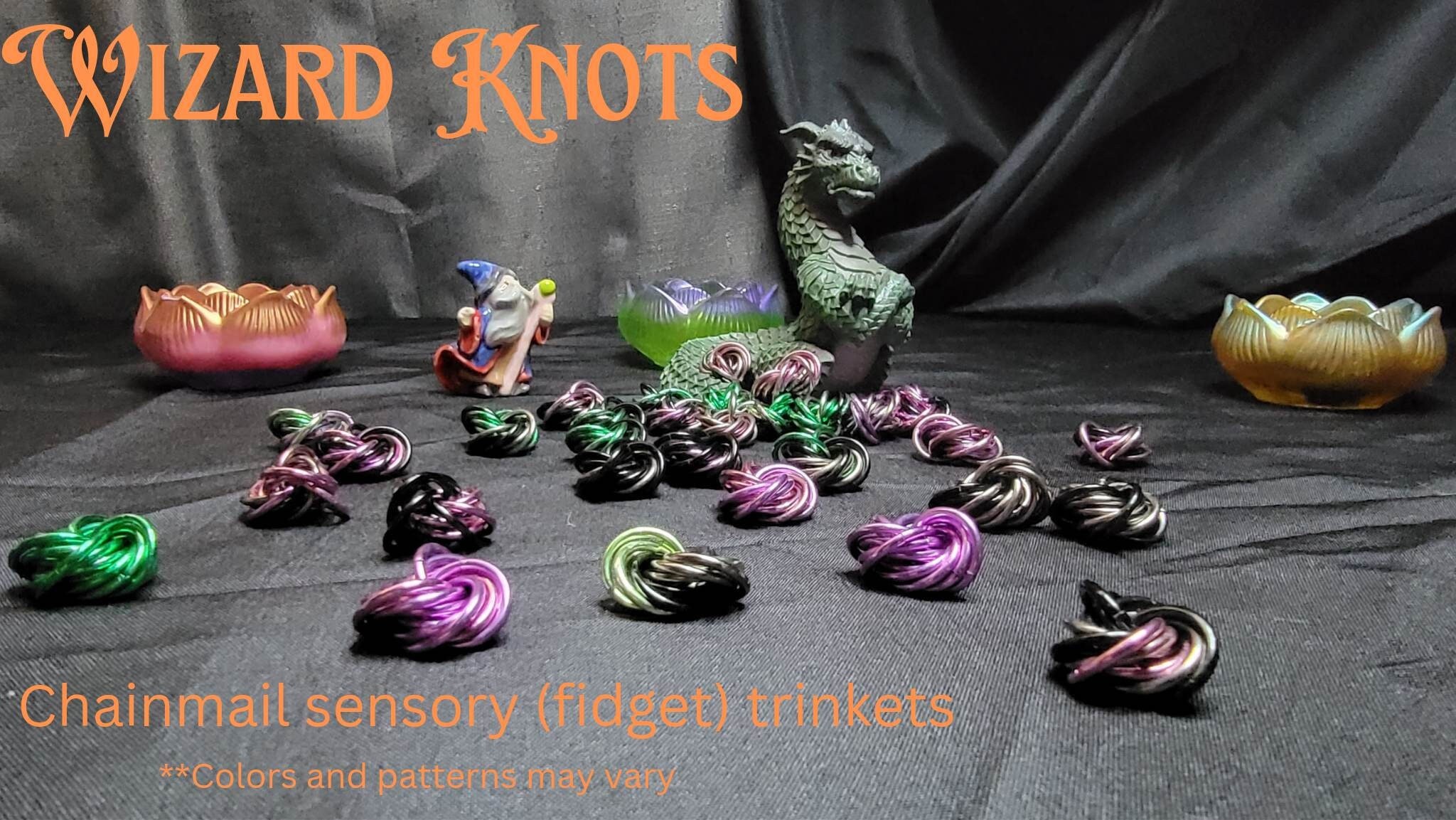 Wizard Knots, Chainmail Fidget Toy for Sensory, and Stimulus. Works ...