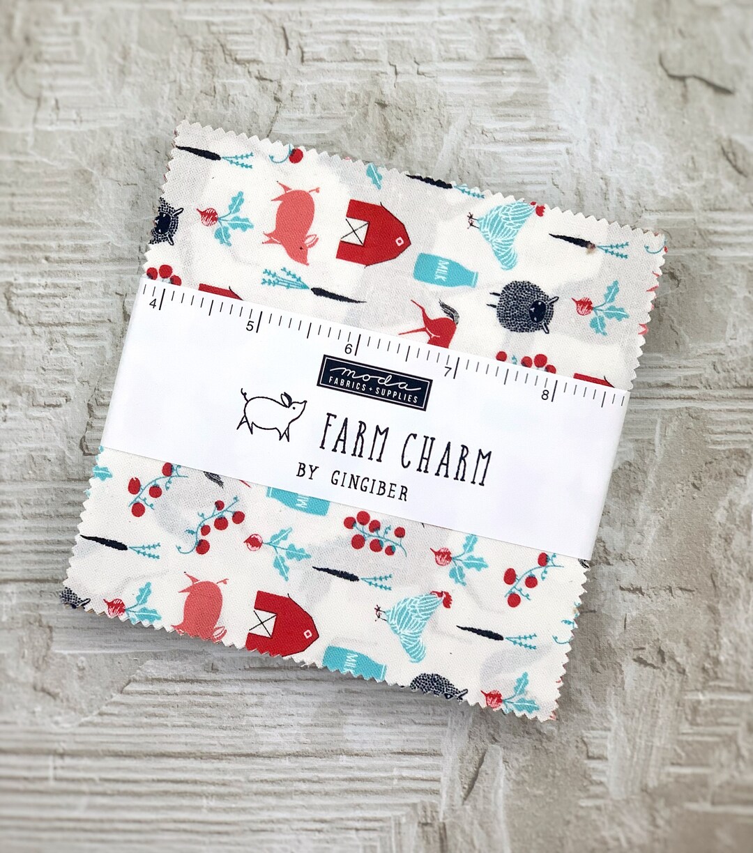 Farm Charm Gingiber Charm Pack Moda Out of Print - Etsy