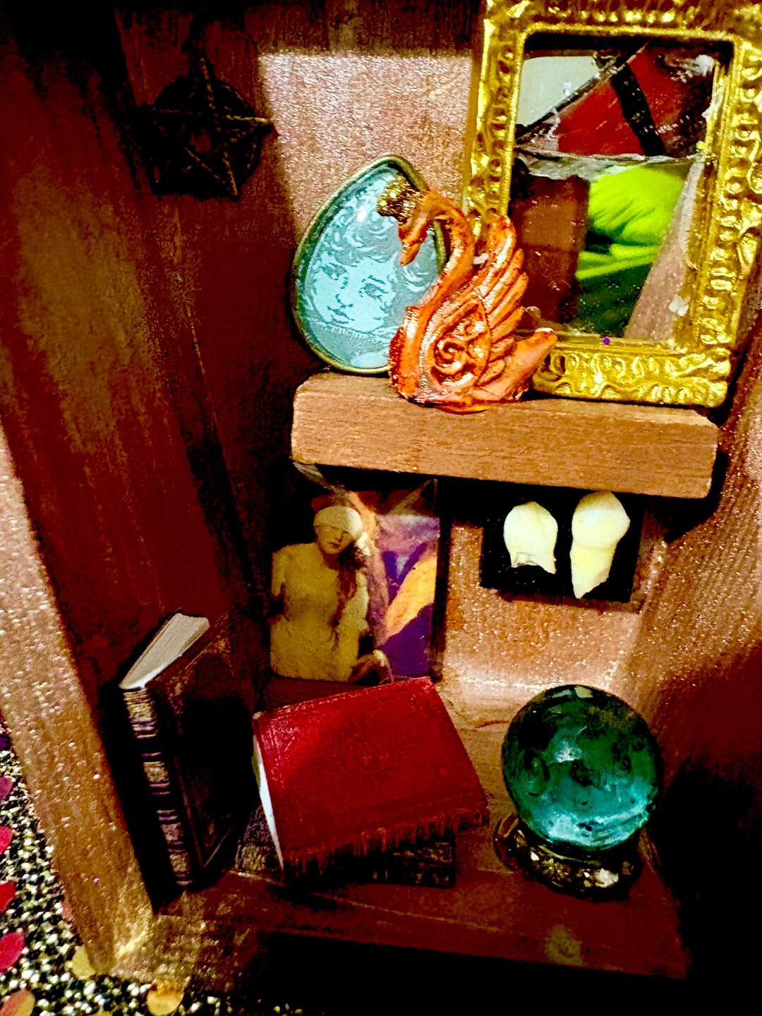 The Cursed** Stained Coffin-cabinet of Curiosities- Found Objects and ...