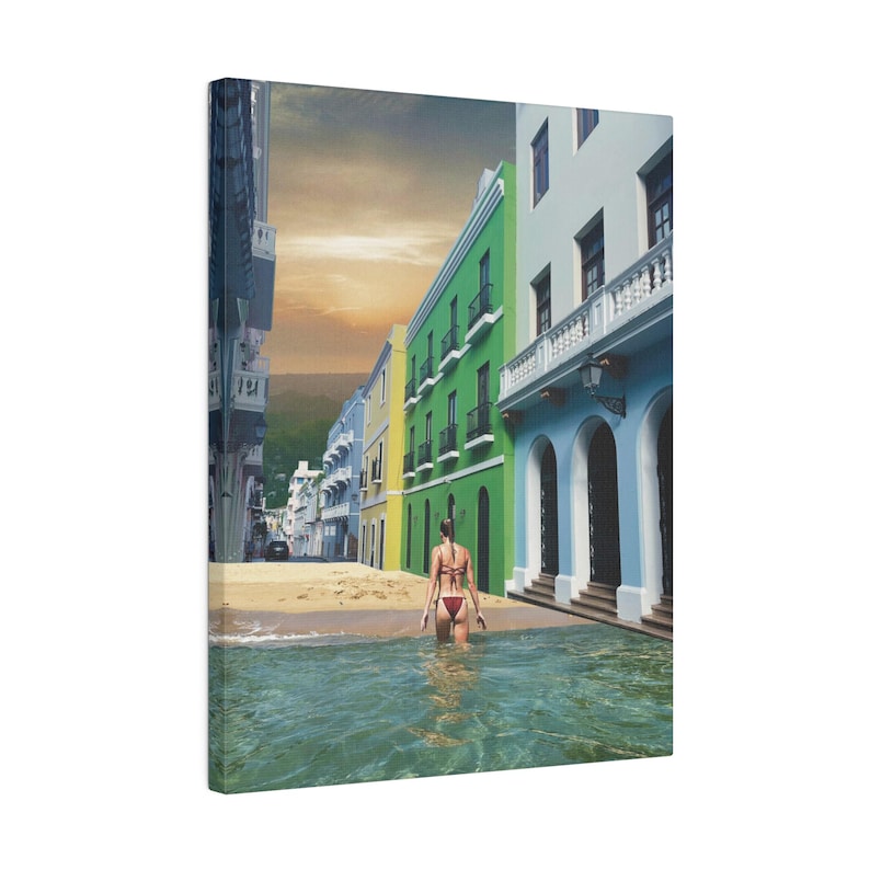 Surrealism Collage of Puerto Rico - Etsy