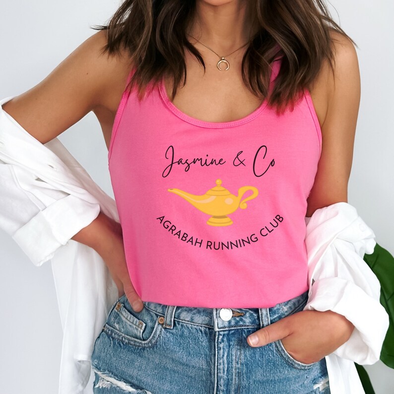 Rundisney Group Disney Princess Tank | Jasmine Agrabah Running Shirt ...