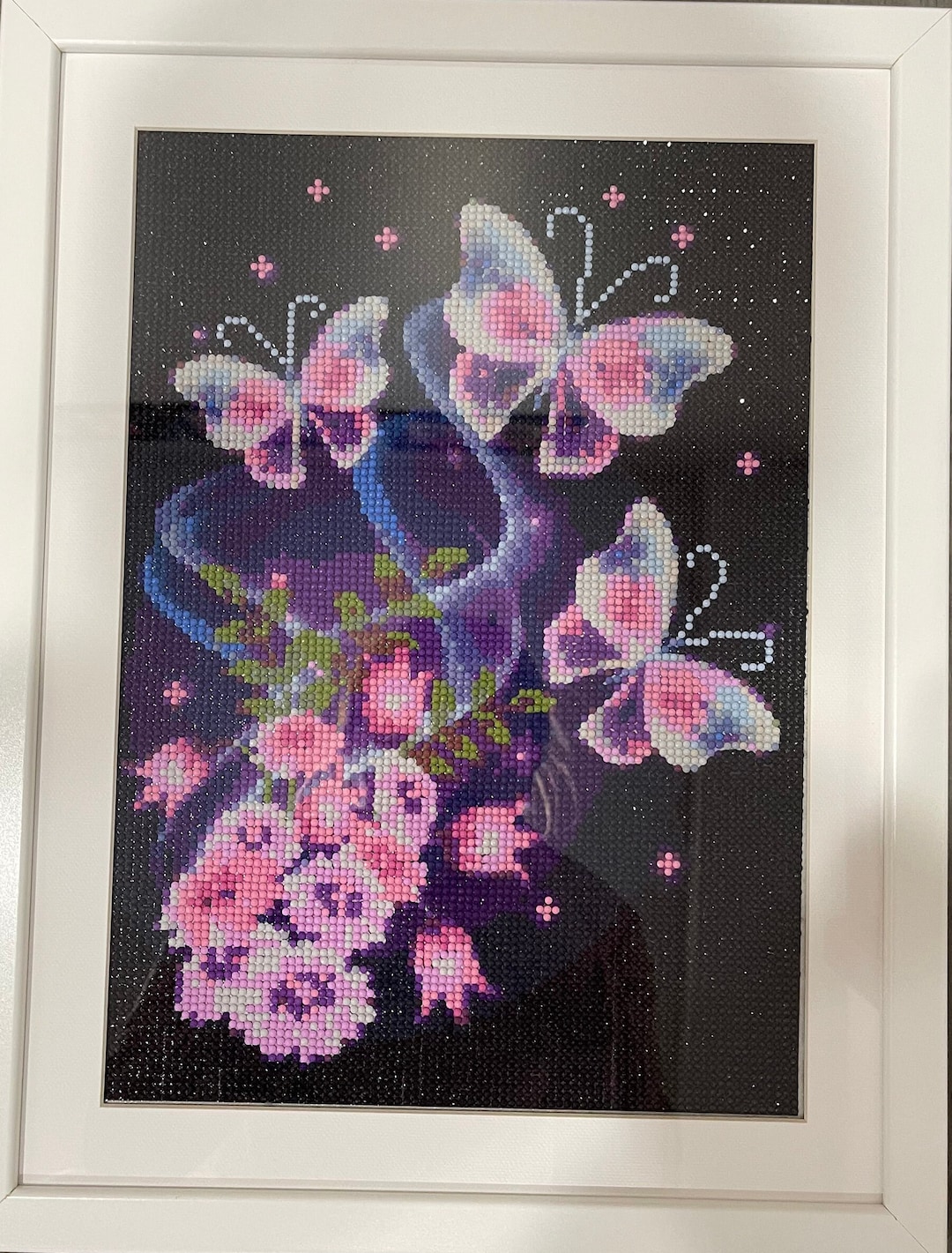 Completed Diamond Painting Butterfly Bliss - Etsy