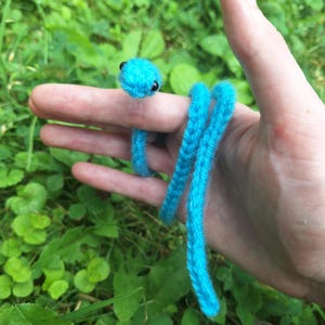18 Pack Mini Snakes Crochet Snake Fidget for Anxiety Cute Fun Fidget ...