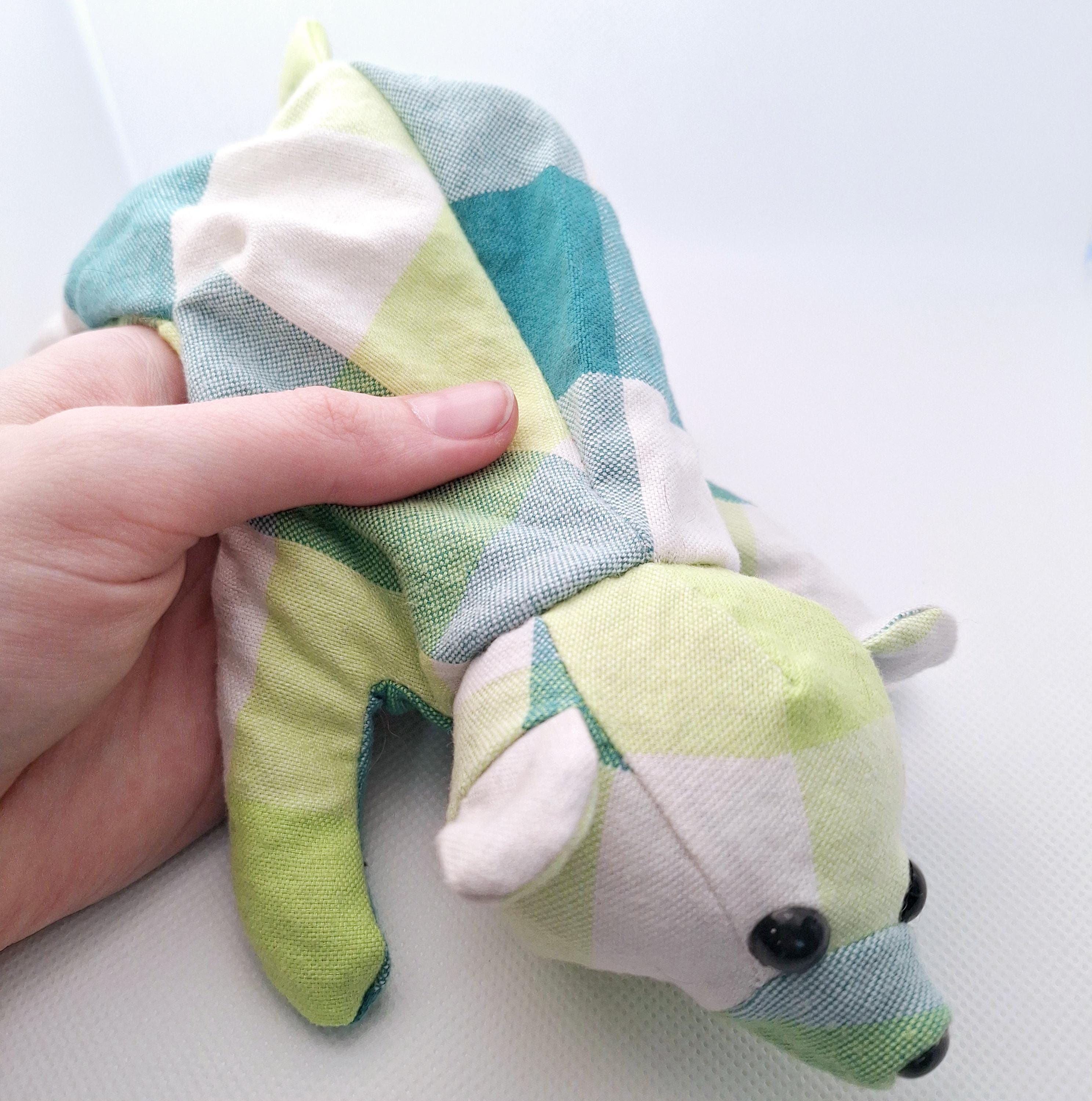 Small Floppy Memory Bear Sewing Pattern: DIY Stuffed Animal Template ...