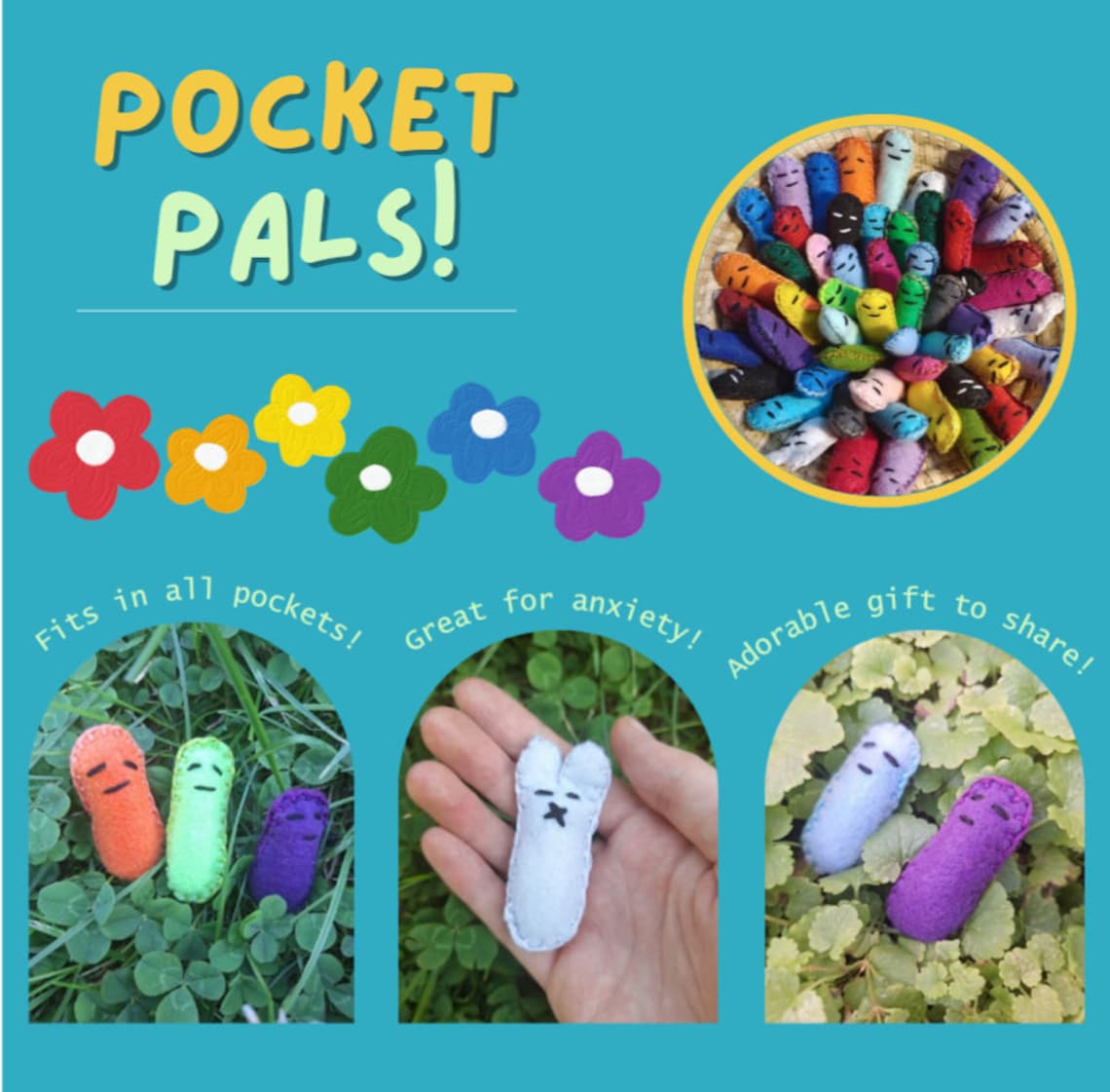Pocket Pal Bulk Stress Toy Small Gifts Cute Baby Shower Favor Bulk ...