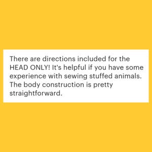 Small Floppy Memory Bear Sewing Pattern: DIY Stuffed Animal Template ...