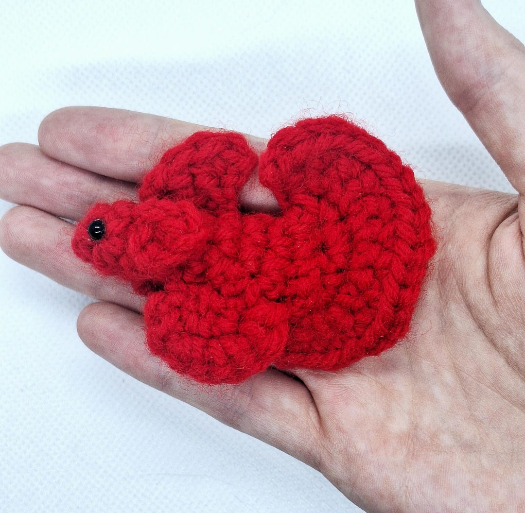Pattern Only! Easy Crochet Betta Pattern Digital Fish Crochet Tutorial ...