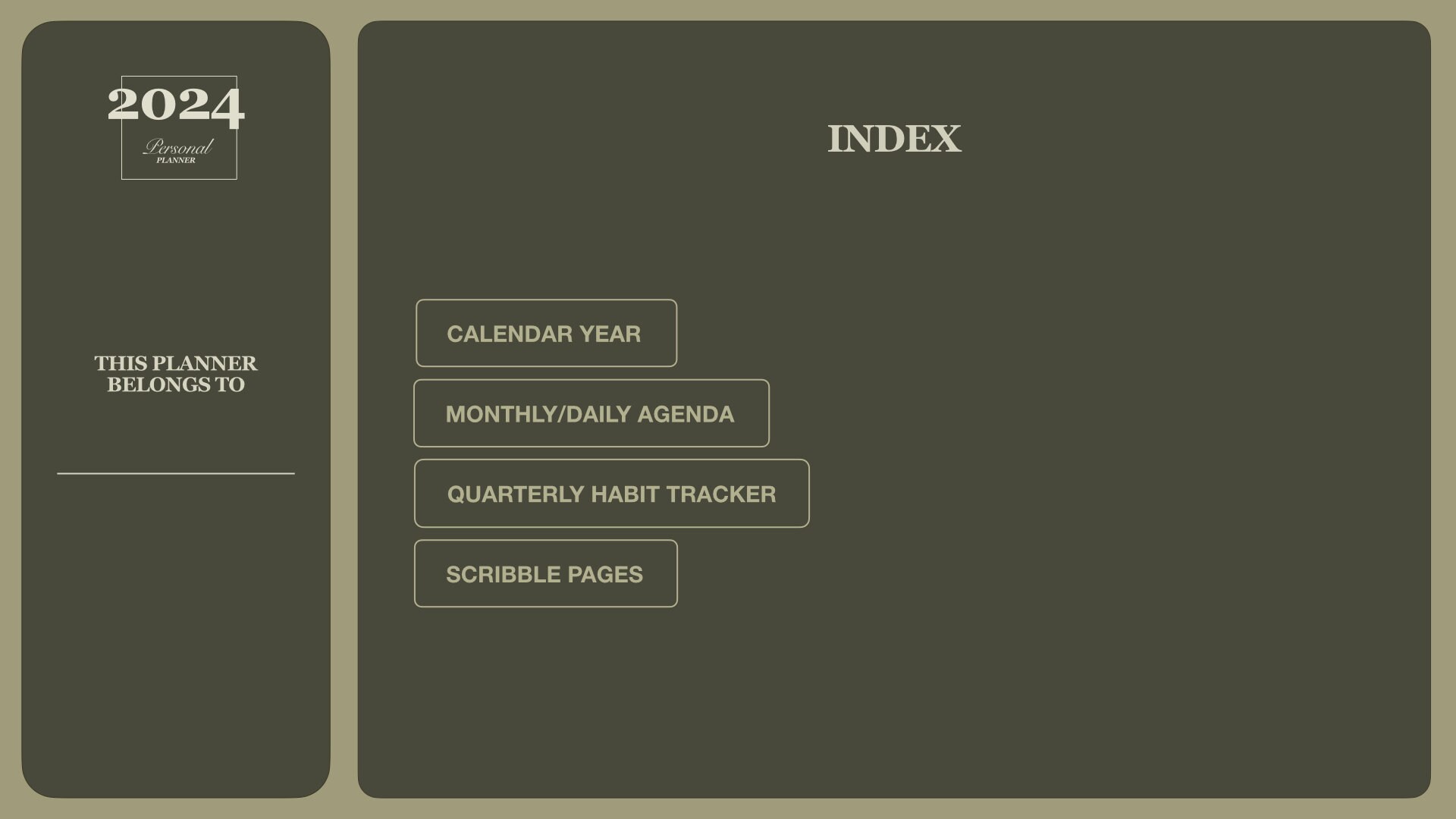 2024 Clickable PDF goodnotes-friendly Digital Monthly and Daily Planner ...