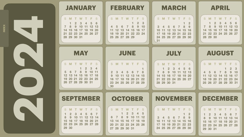 2024 Clickable PDF goodnotes-friendly Digital Monthly and Daily Planner ...