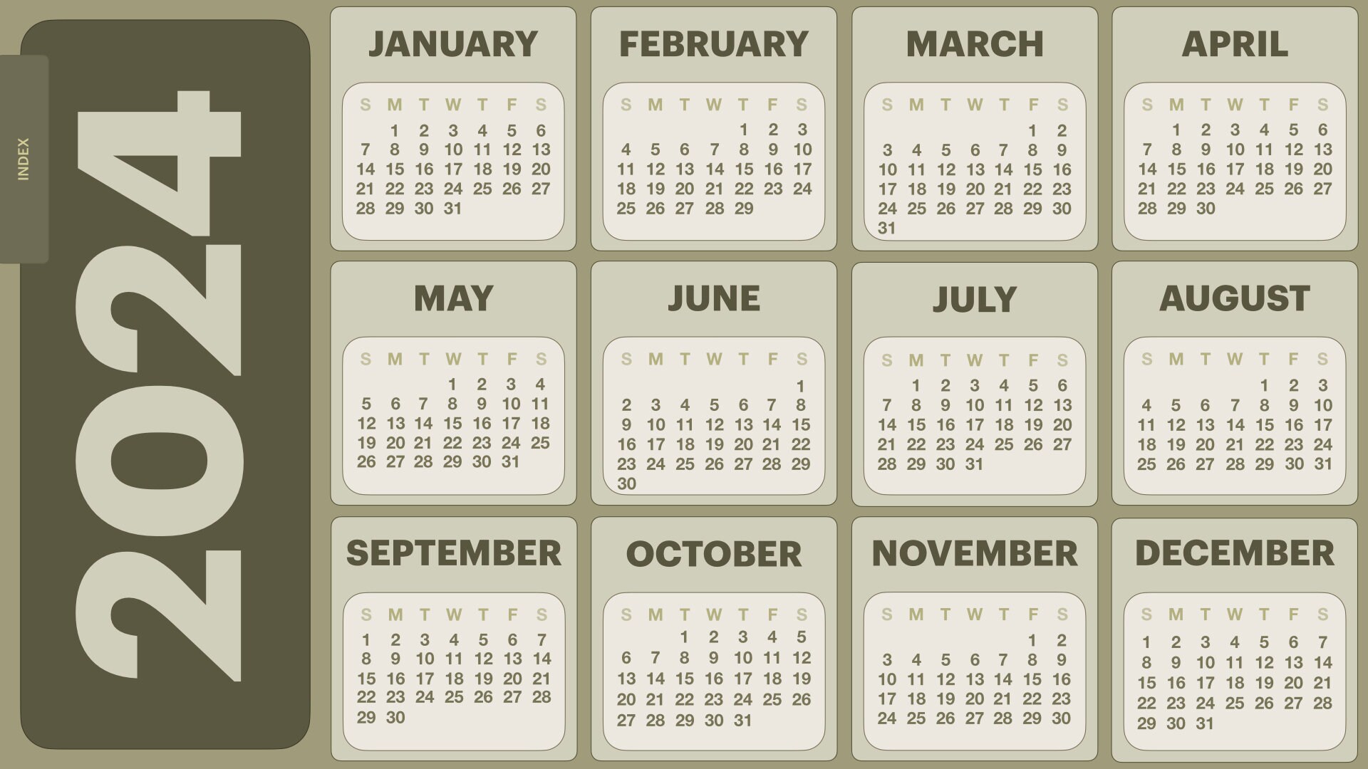 2024 Clickable PDF goodnotes-friendly Digital Monthly and Daily Planner ...