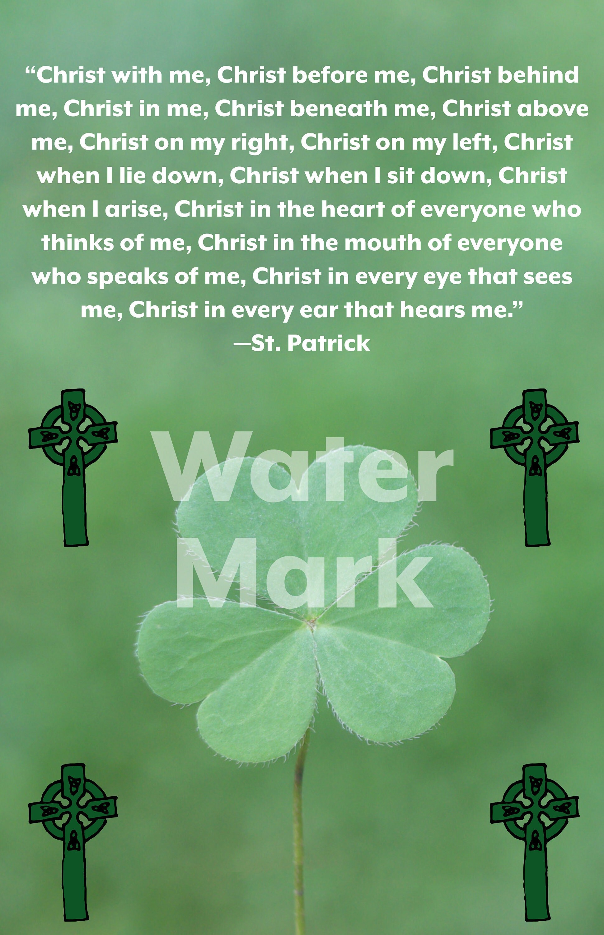 Christ With Me, Christ Before Me...st. Patrick Prayer - Etsy