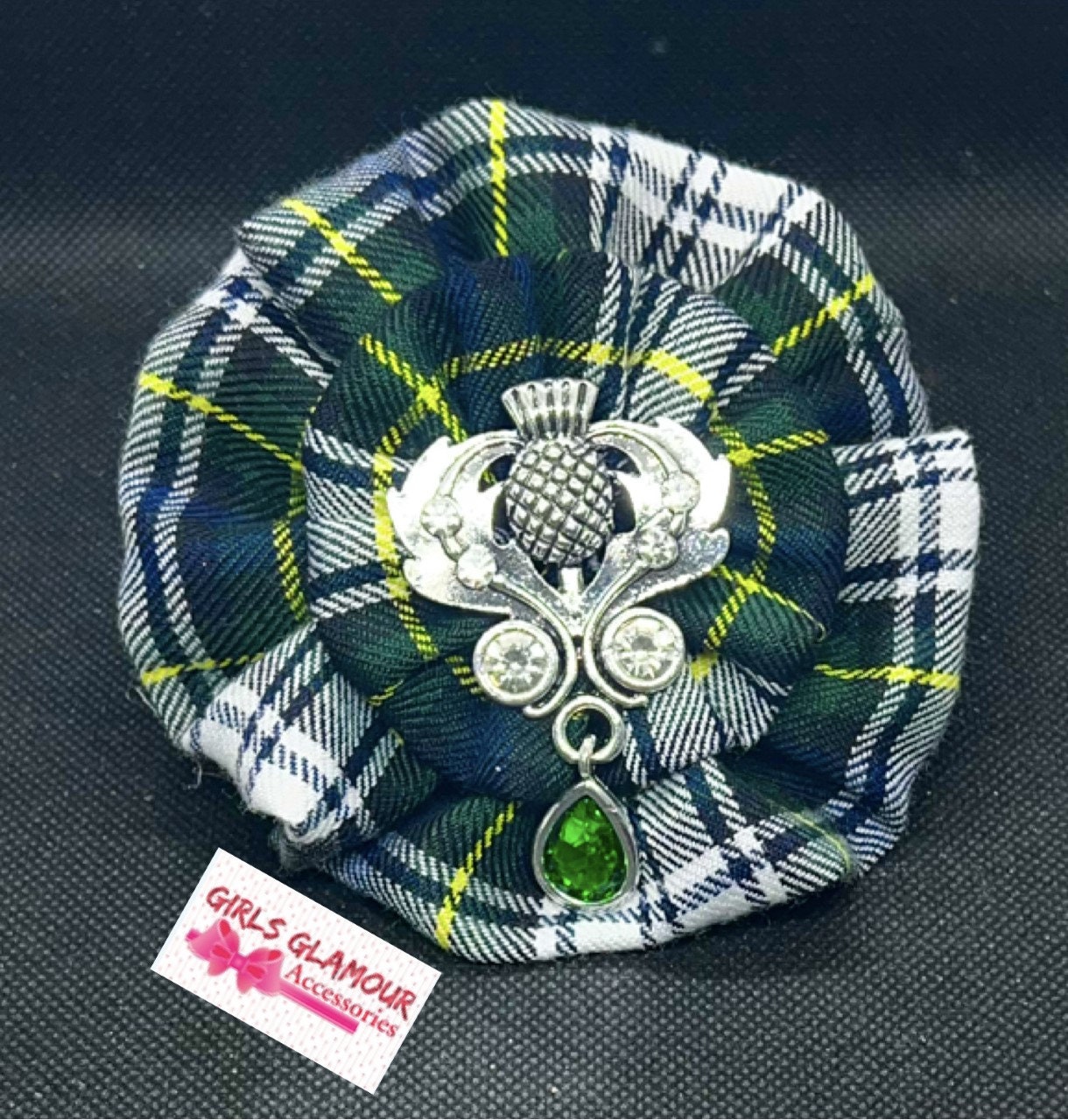 Scottish Tartan Plaid Rosette: Gordon Stewart Celtic Sash - Etsy