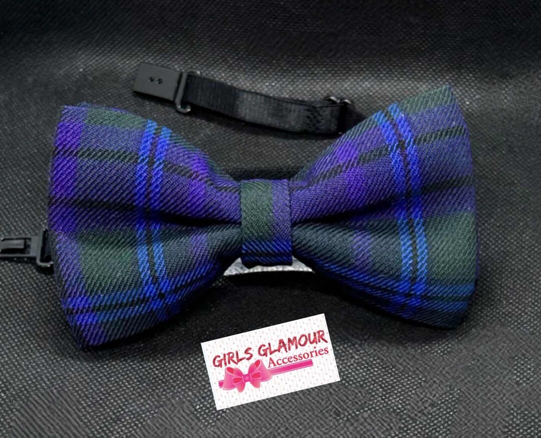 Spirit of Scotland Scottish Stewart Tartan Plaid Bow Tie Sash Rosette ...