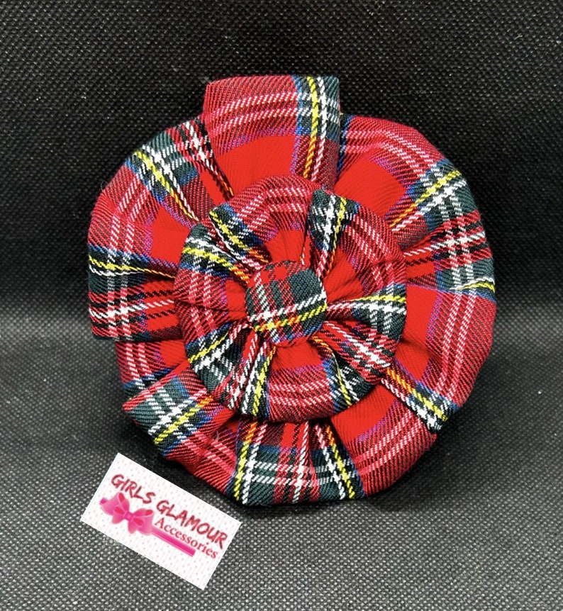 Scottish Celtic Royal Stewart Red Tartan Plaid Sash Rosette Burns Night Wedding Dress Kilt Page ...