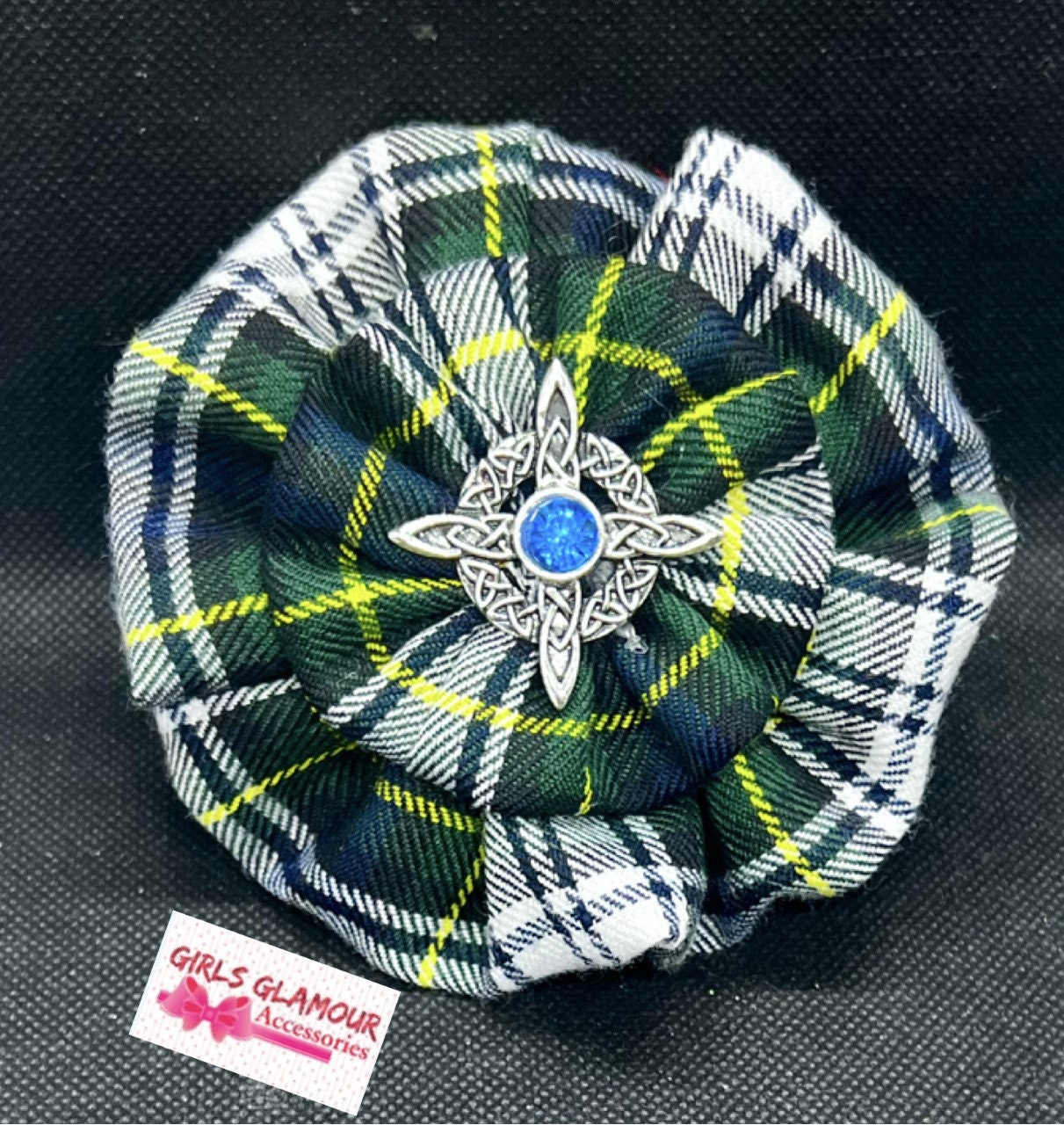 Scottish Tartan Plaid Rosette: Gordon Stewart Celtic Sash - Etsy