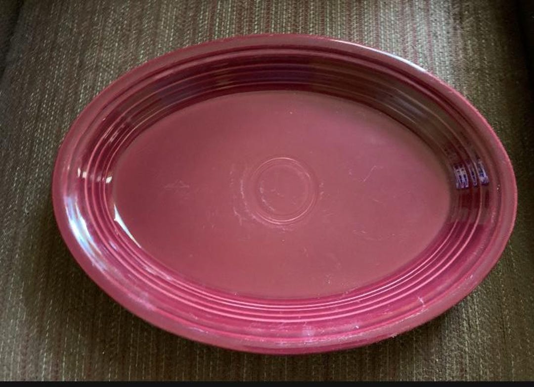 Fiestaware Platter 13 3/4" Cinnabar? Just in Time for Christmas - Etsy