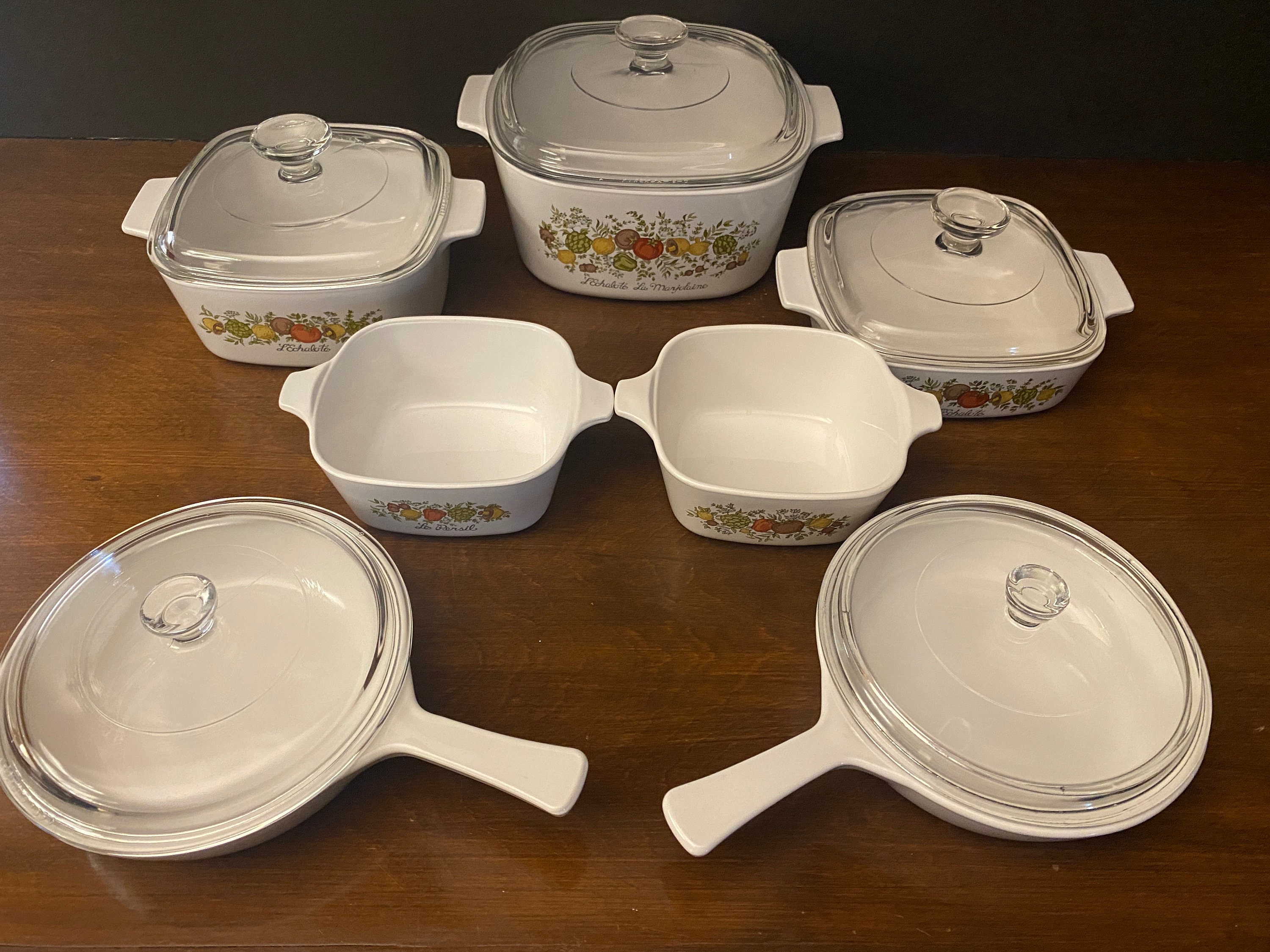 Vintage 7-pc Corningware Spice of Life Set - Etsy