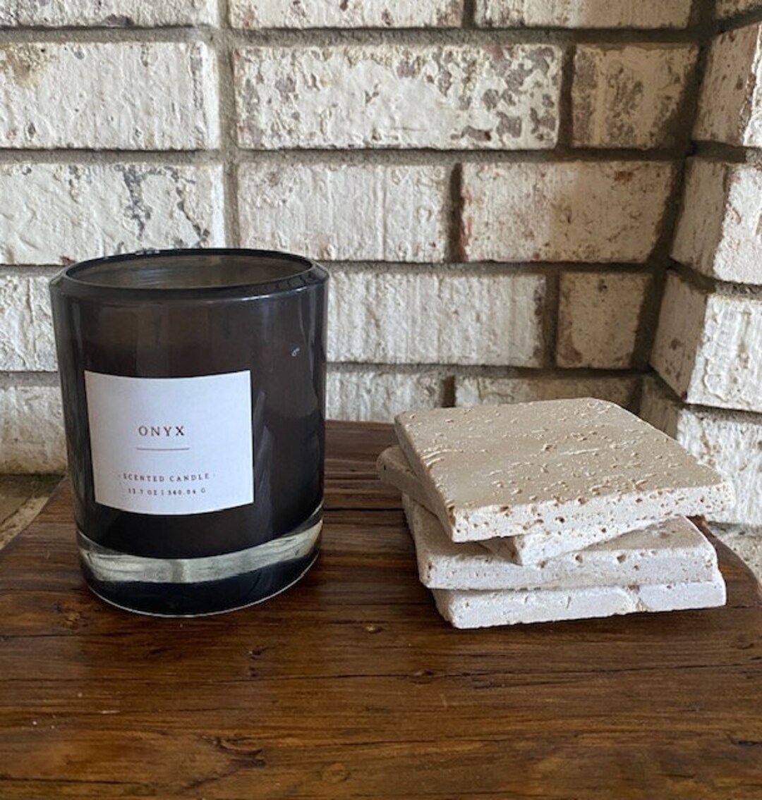 Natural Stone Coasters (set of 4) - Etsy