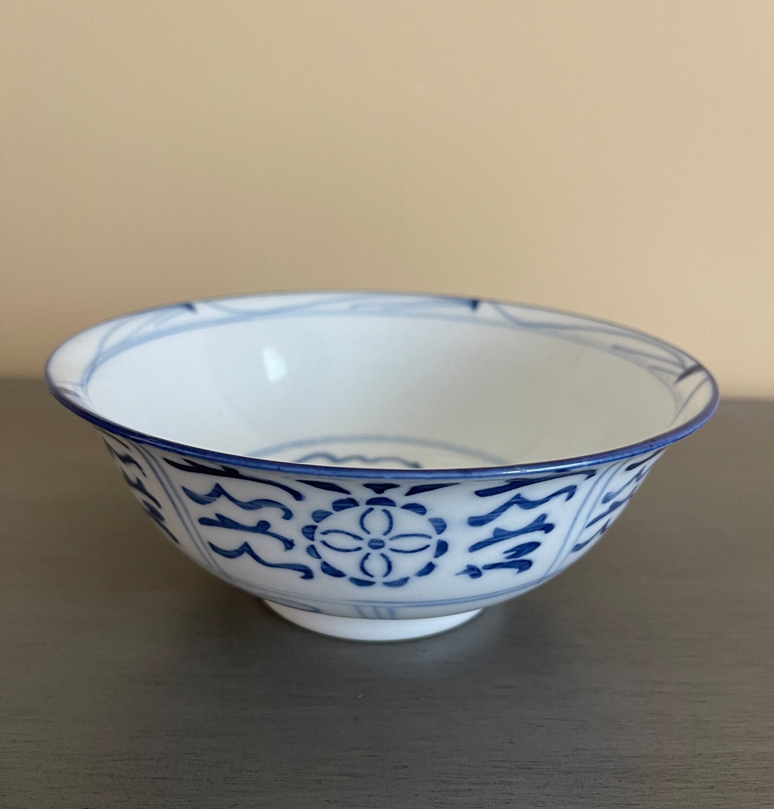 Blue and White Chinese Rice Bowl Made in China Porcelain Blue and White ...