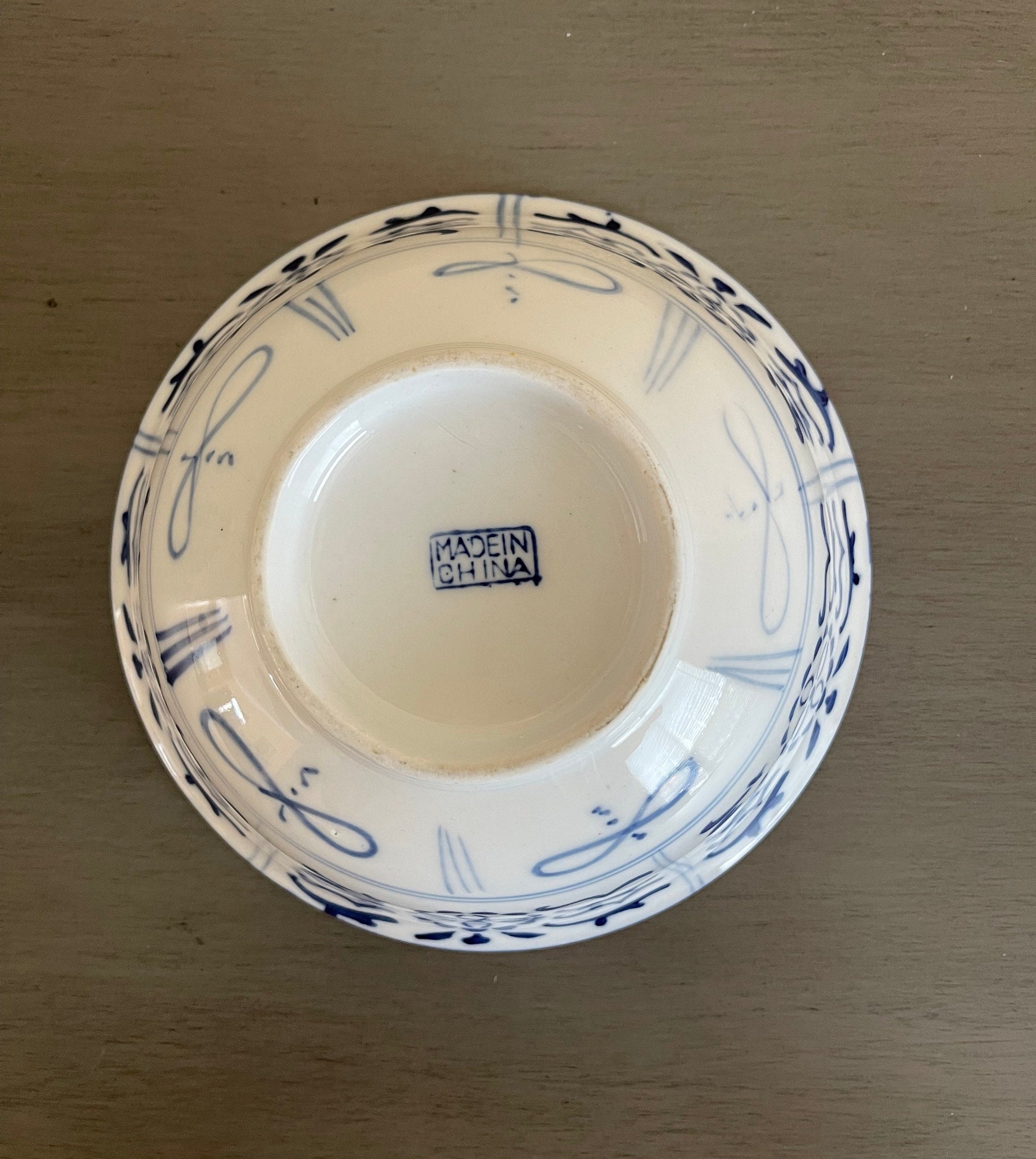 Blue and White Chinese Rice Bowl | Made in China Porcelain Blue and ...