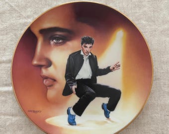 Elvis Presley Collector Plate - Etsy