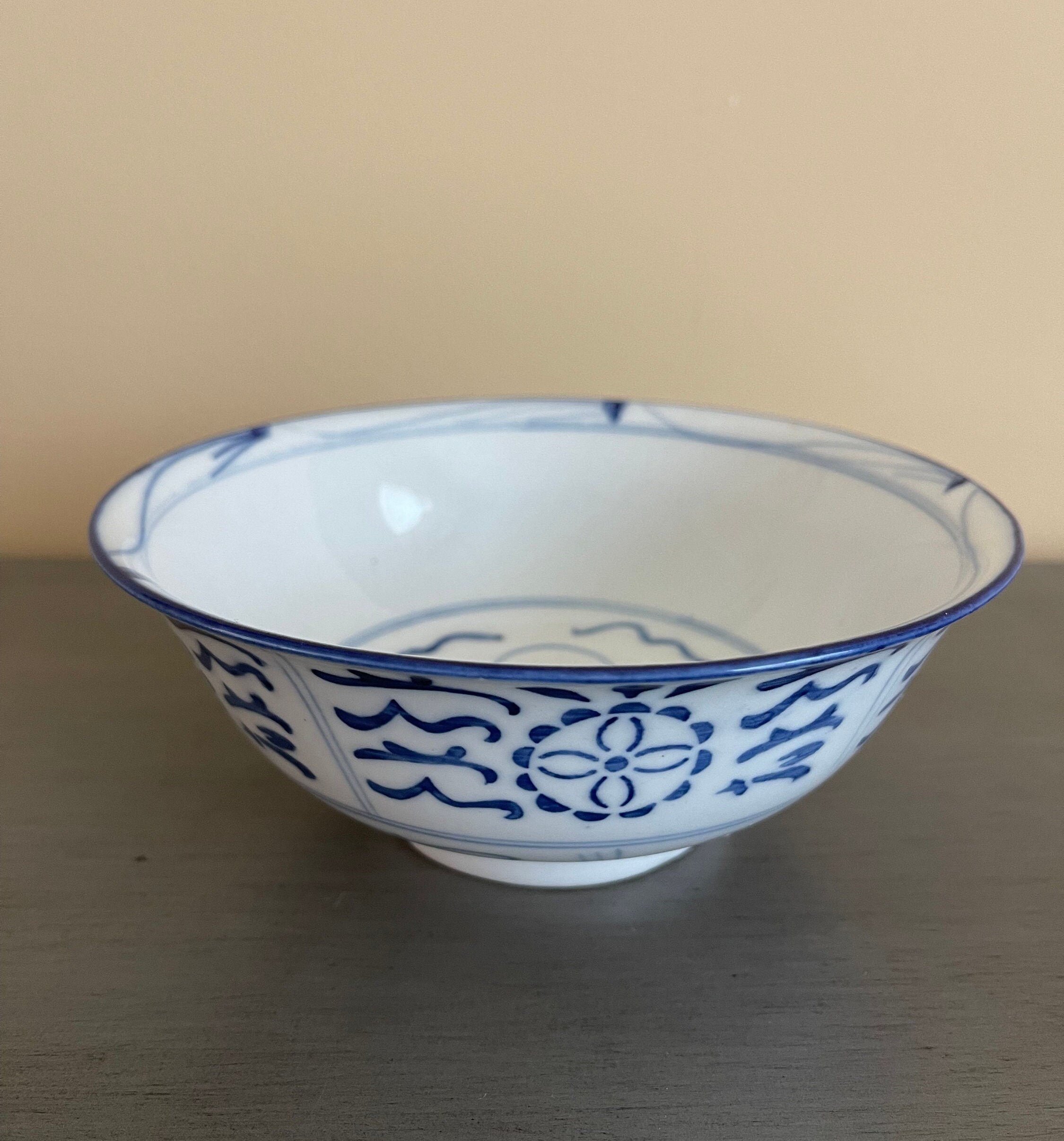 Blue and White Chinese Rice Bowl | Made in China Porcelain Blue and ...