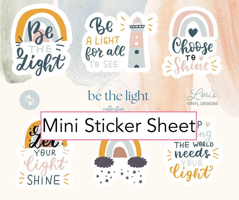 Be the Light Sticker Bundle - Etsy
