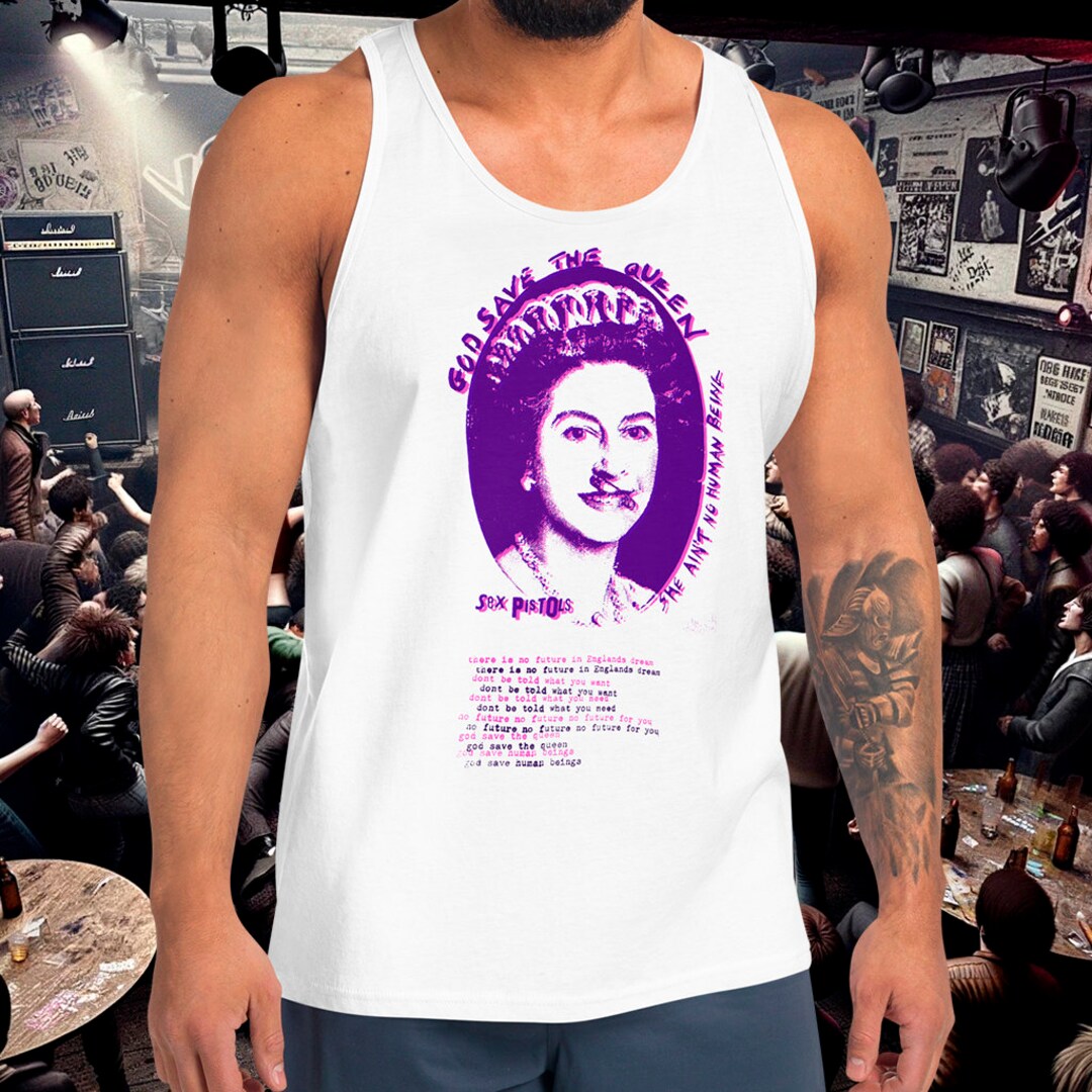 God Save the Queen Elizabeth II Punk Rock Tank Top - Etsy