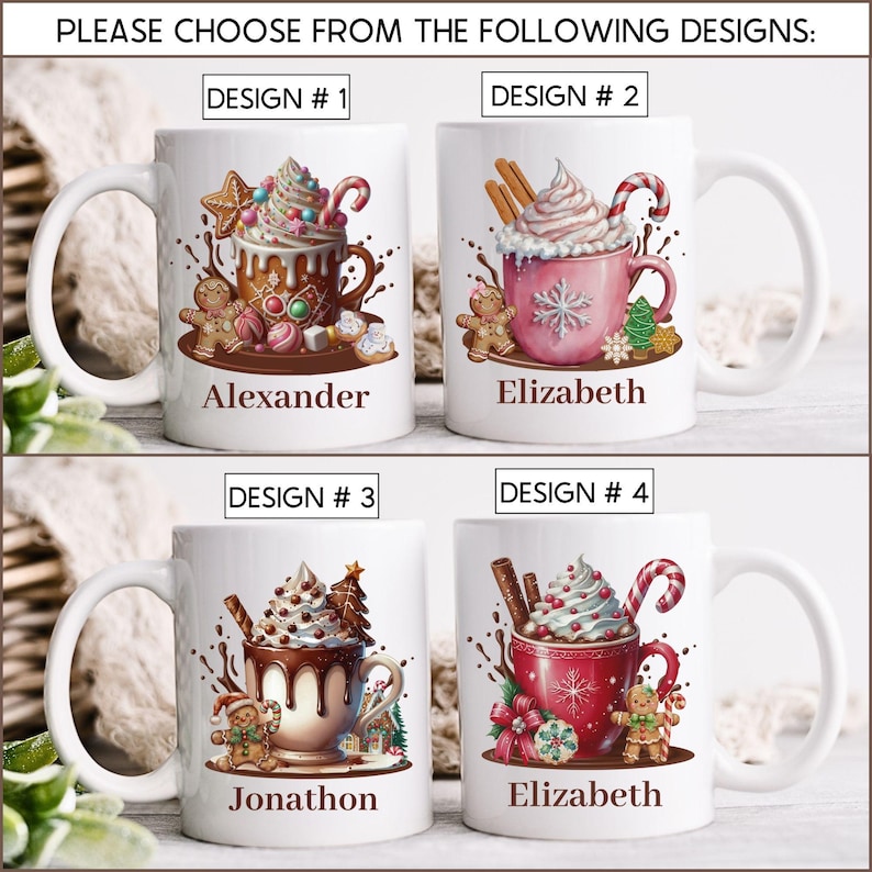 Personalized Hot Cocoa Mugs for Kids Hot Chocolate Mug Personalized ...
