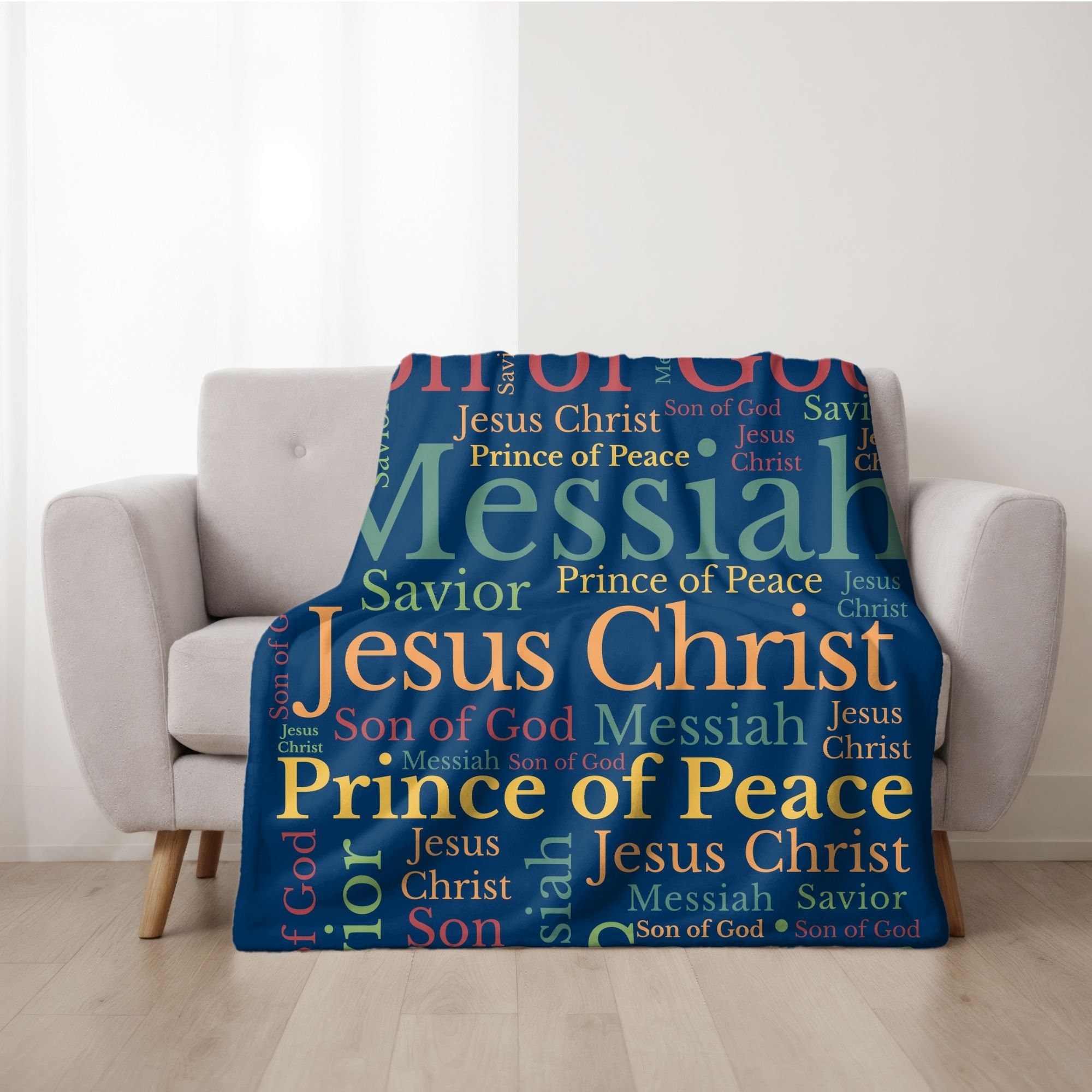 Jesus Christian Blanket Names of God Believer Gift Christianity Jesus ...