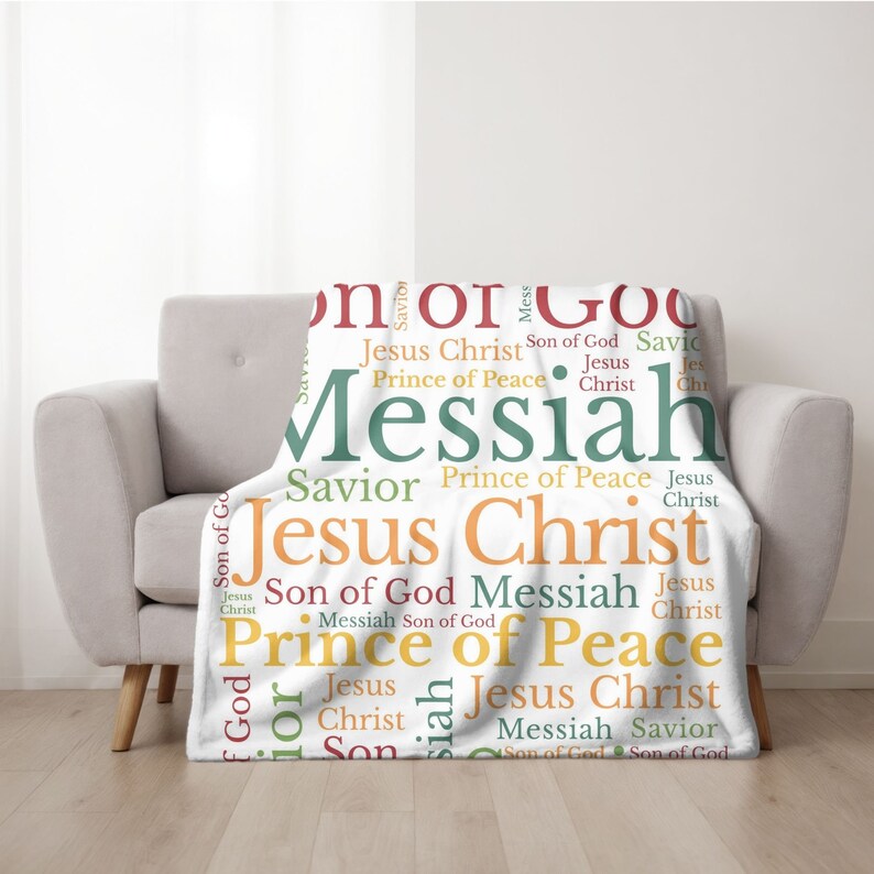 Jesus Christian Blanket Names of God Believer Gift Christianity Jesus ...