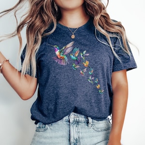 Hummingbird Shirt Flying Hummingbird Tee Humming Bird Shirt Cute ...