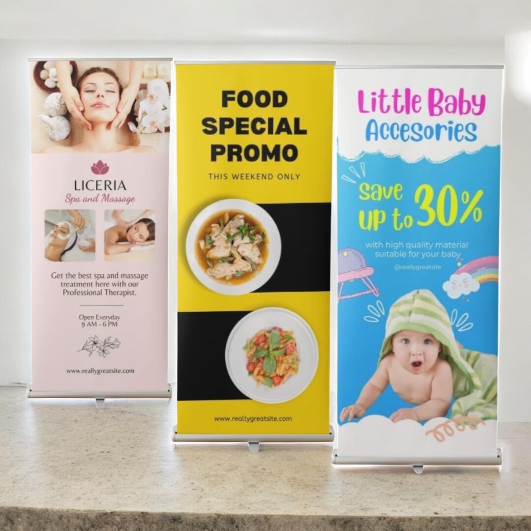 Custom Roller Promotional Banner, Made to Order, Custom Roller Banners ...